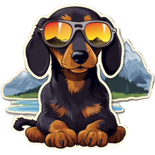 Sticker Maker - Cute Dachshund