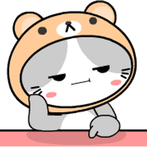 Sticker Maker - Cute gatito gris