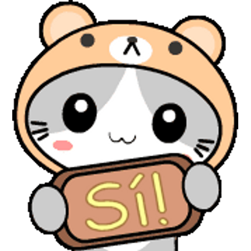 Sticker Maker - Cute gatito gris