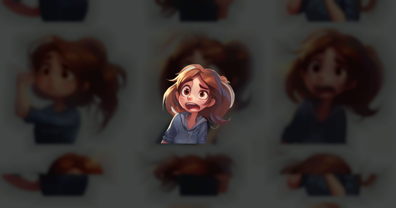 Sticker Maker - cute girl