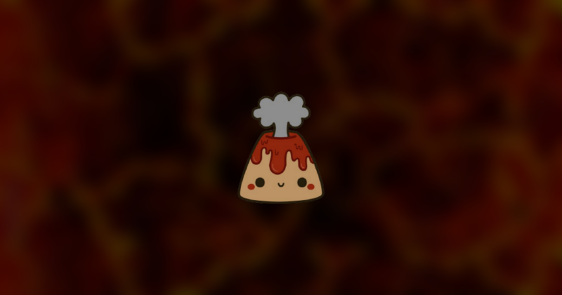 Sticker Maker - Cute volcano