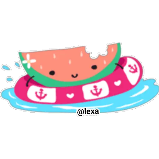 Sticker Maker - Cute watermelon