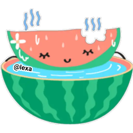 Sticker Maker - Cute watermelon