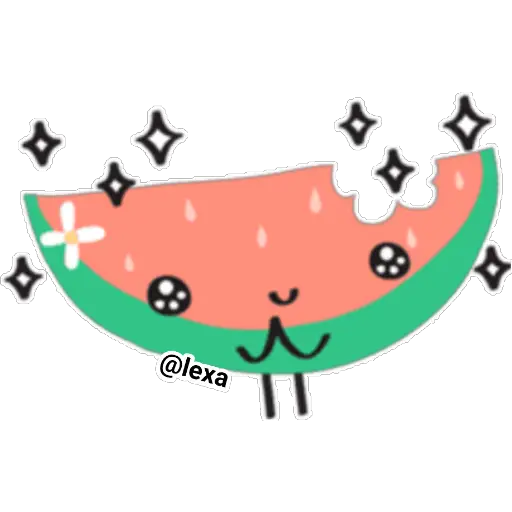Sticker Maker - Cute watermelon