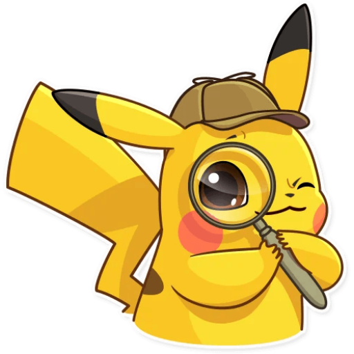 Sticker Maker - Detective Pikachu