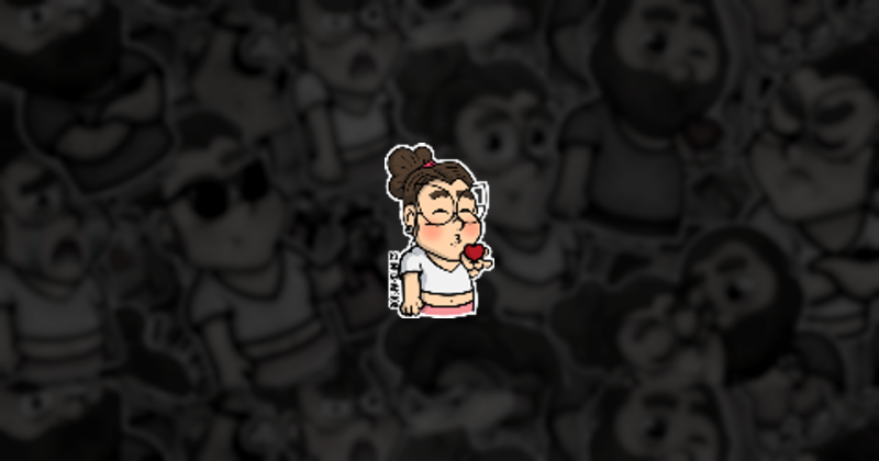 Sticker Maker - Disparcomics 1k (mujer)