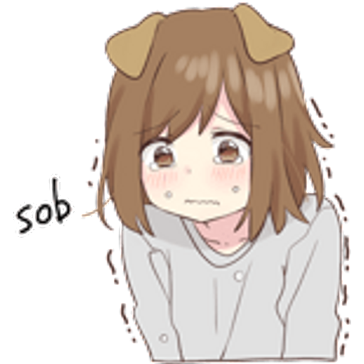 Sticker Maker - dog girl 2