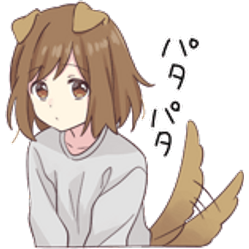 Sticker Maker - dog girl 2