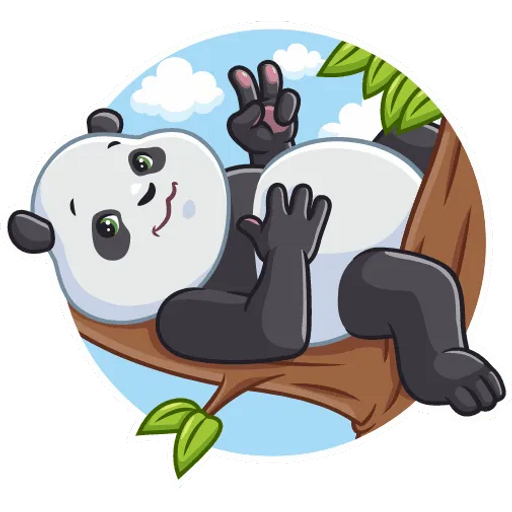 Sticker Maker - Дружелюбная панда