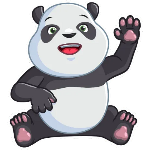 Sticker Maker - Дружелюбная панда