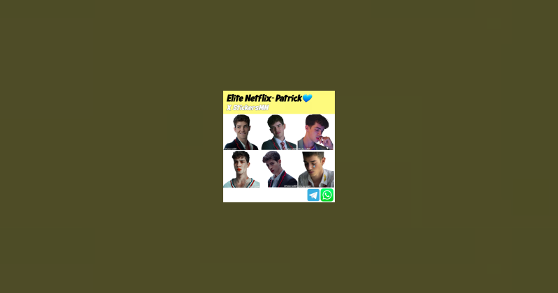 Sticker Maker - Elite Netflix-Patrick?