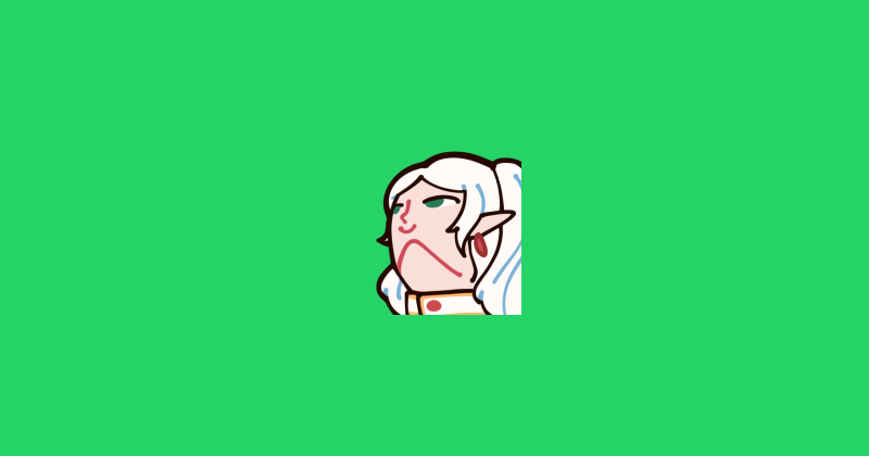 Sticker Maker - Frieren angled