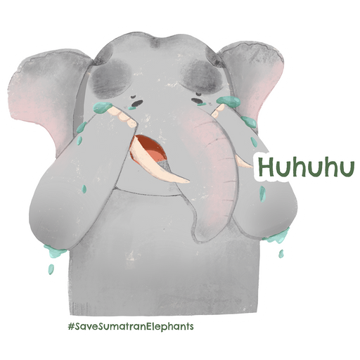 Sticker Maker - Gajah Sumatera