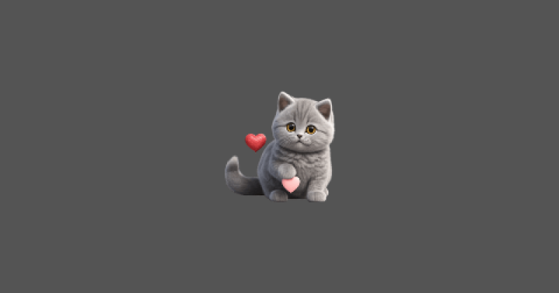 Sticker Maker - Gatito gris 🐈‍⬛🩶