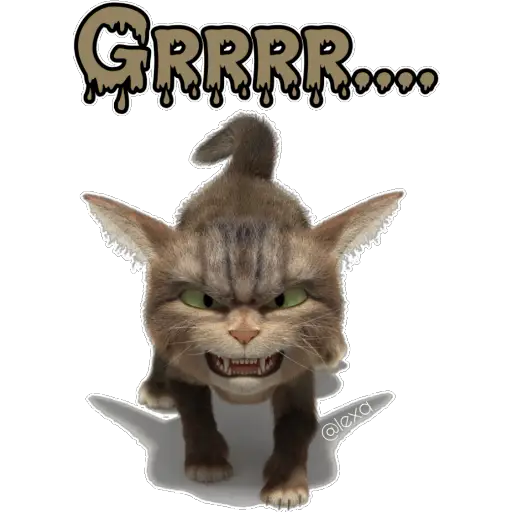 Sticker Maker - Gato feo