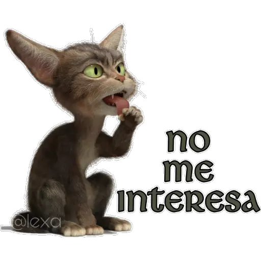 Sticker Maker - Gato feo