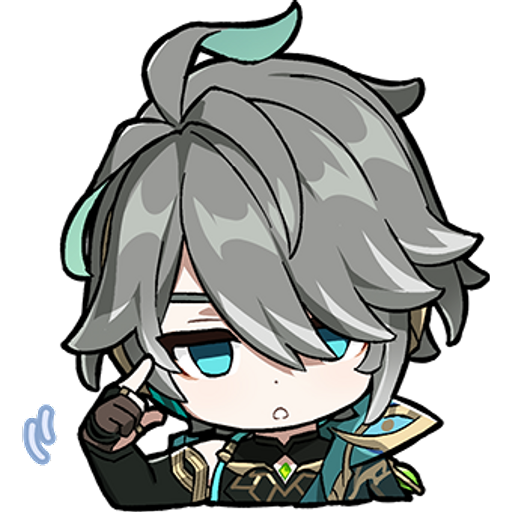 Sticker Maker - Genshin Emotes: Pack 12