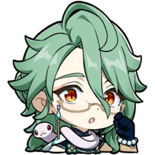 Sticker Maker - Genshin Emotes: Pack 12