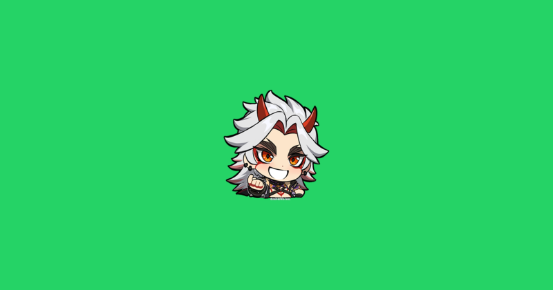 Sticker Maker - Genshin Impact - Arataki Itto Pack 01