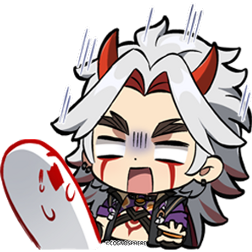 Sticker Maker - Genshin Impact - Arataki Itto Pack 01