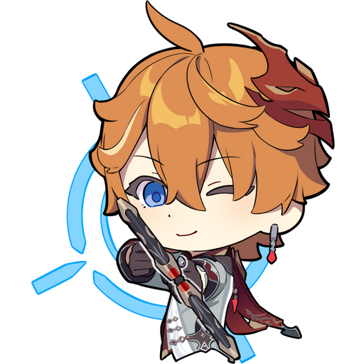 Sticker Maker - Genshin Impact - Childe Pack 01