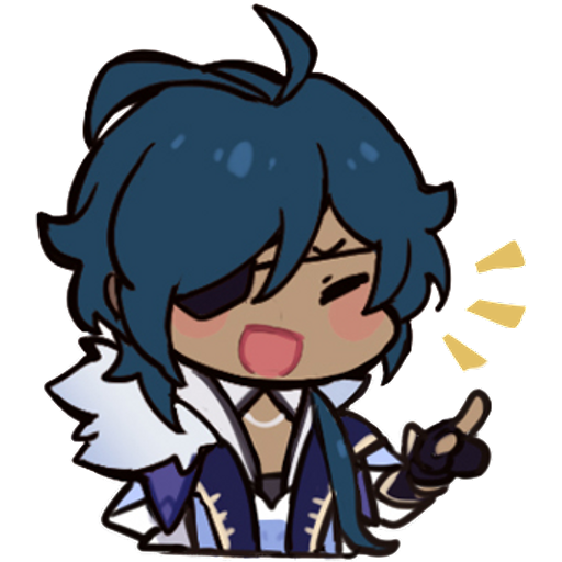 Sticker Maker - Genshin Impact - Kaeya Pack 01