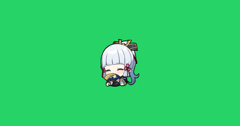Sticker Maker - Genshin Impact - Kamisato Ayaka Pack 01