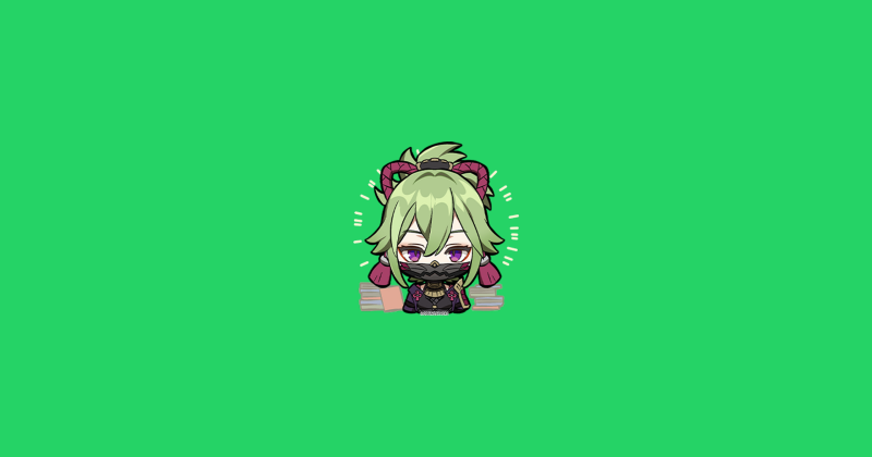 Sticker Maker - Genshin Impact - Kuki Shinobu Pack 01