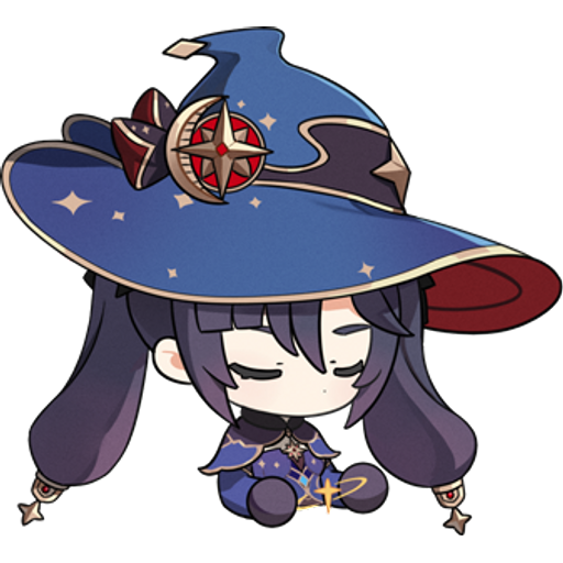 Sticker Maker - Genshin Impact - Mona Pack 01