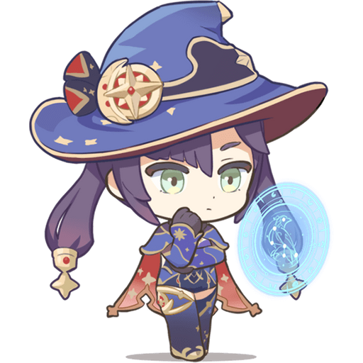 Sticker Maker - Genshin Impact Mona