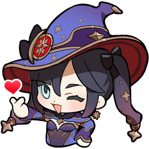 Sticker Maker - Genshin Impact Mona