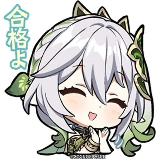 Sticker Maker - Genshin Impact - Nahida Pack 01