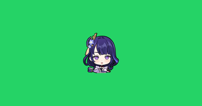 Sticker Maker - Genshin Impact - Raiden Shogun Pack 01