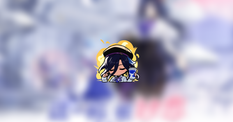 Sticker Maker - [Clorinde]: Genshin Impact x Luckin Coffee