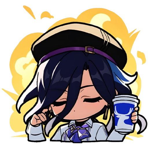 Sticker Maker - [Clorinde]: Genshin Impact x Luckin Coffee