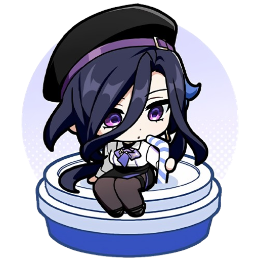 Sticker Maker - [Clorinde]: Genshin Impact x Luckin Coffee