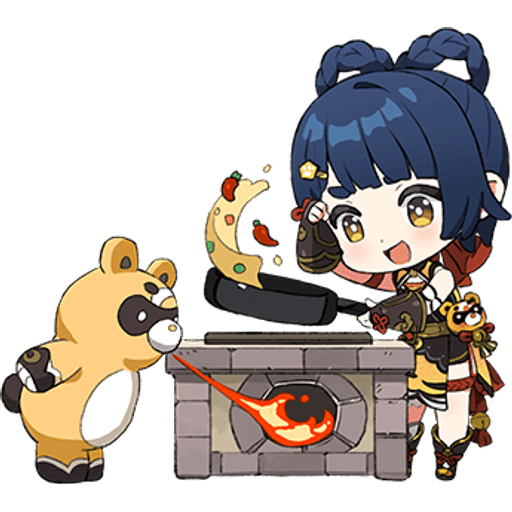 Sticker Maker - Genshin Impact Xiangling