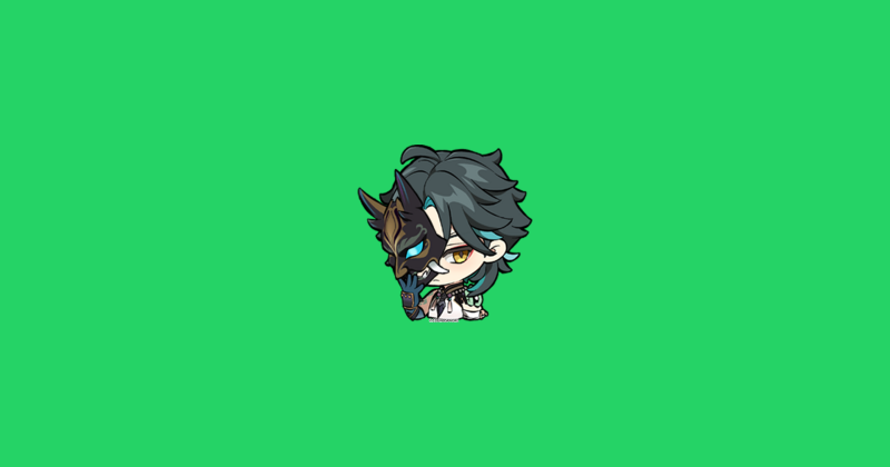 Sticker Maker - Genshin Impact - Xiao Pack 01
