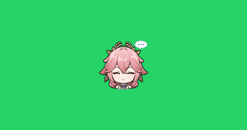 Sticker Maker - Genshin Impact - Yae Miko Pack 01