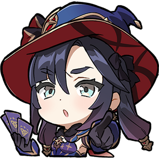 Sticker Maker - Genshin - Mona