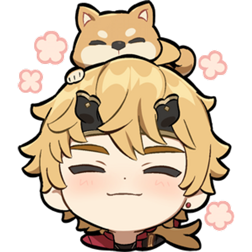 Sticker Maker - Genshin (Pyro Characters)