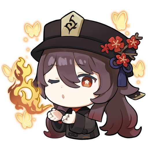 Sticker Maker - Genshin (Pyro Characters)