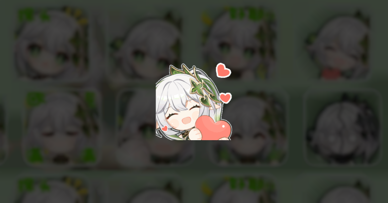 Sticker Maker - Genshin Grass God Nahida by (飞瞳 x 沙拉菠萝头)