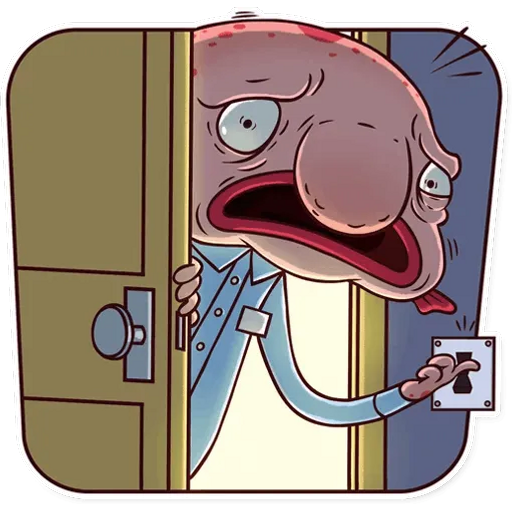 Sticker Maker - Грустная рыба-капля