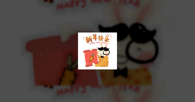 Sticker Maker - Happy Rabbit Year