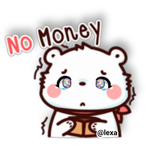 Sticker Maker - ?Happy? White ?Bear?