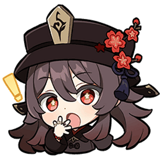Sticker Maker - Hu Tao Emoji pack