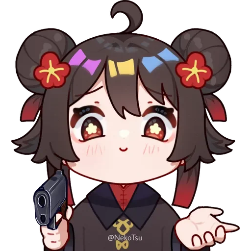 Sticker Maker - Hutao Chibi #1