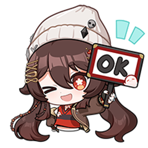Sticker Maker - [Hutao]: Genshin Impact x Galaxy