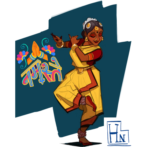 Sticker Maker - Indian dance characters